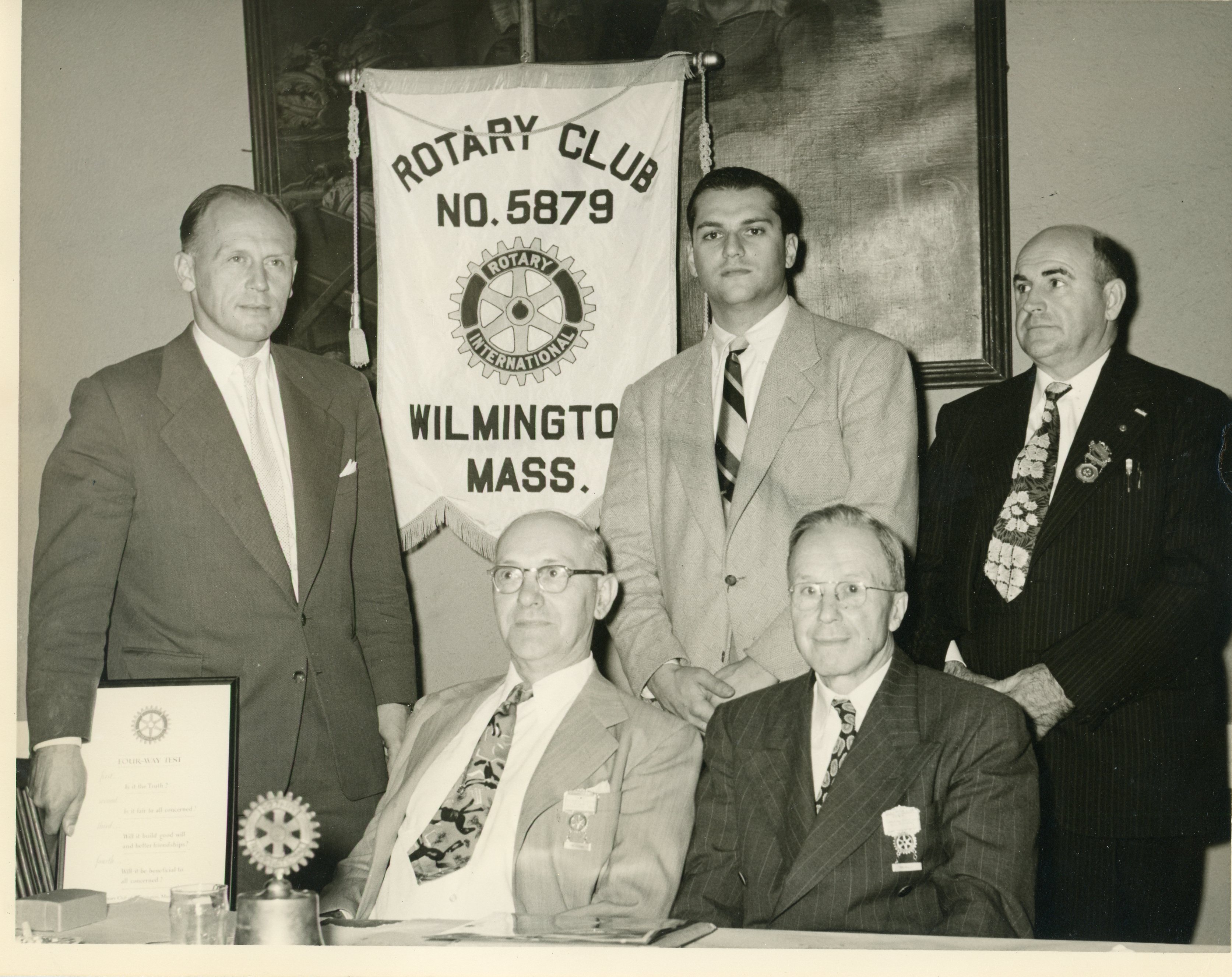 Rotary Club Wilmington- Fred Cain Far Right- 1940s – Wilmington ...